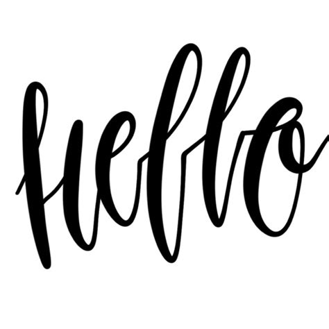 Hello Calligraphy Stickers For IMessage By Svetlana Tokarenko