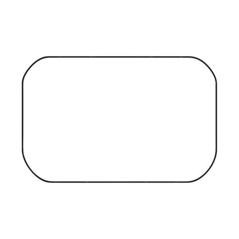 Ilustración Vectorial De La Tabla De Corte Rectangular Vacía Vector
