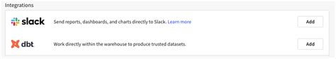 Manage Dbt Integration