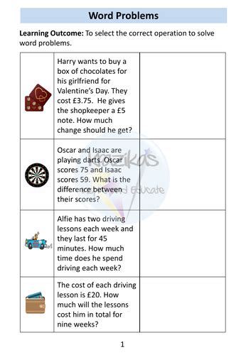 solving mathematical problems powerpoint lesson and workbook functional