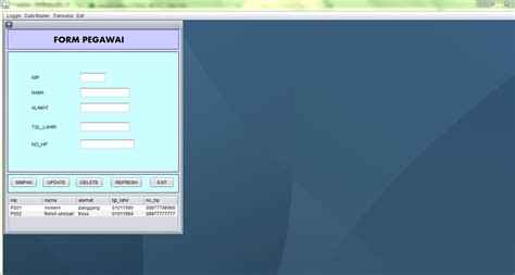 Aplikasi Penggajian Karyawan Java Netbeans EFESCOM