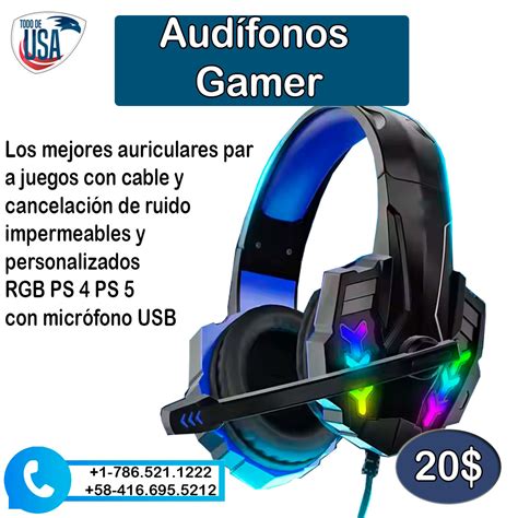 Audifonos Gamer Todo De Usa Net Llc