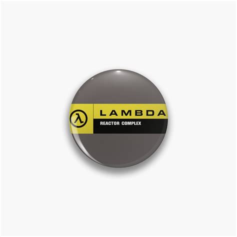 Half Life Lambda Complex Reactor Complex Signage Yellow 16 Cs Pin