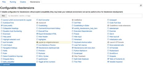 Jupyter Notebook Nbextension擴充套件 By Gradient Drift Medium
