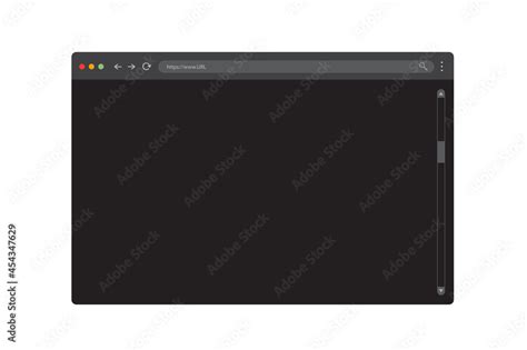 Modern Dark Browser Mockup For Website Webpage User Interface