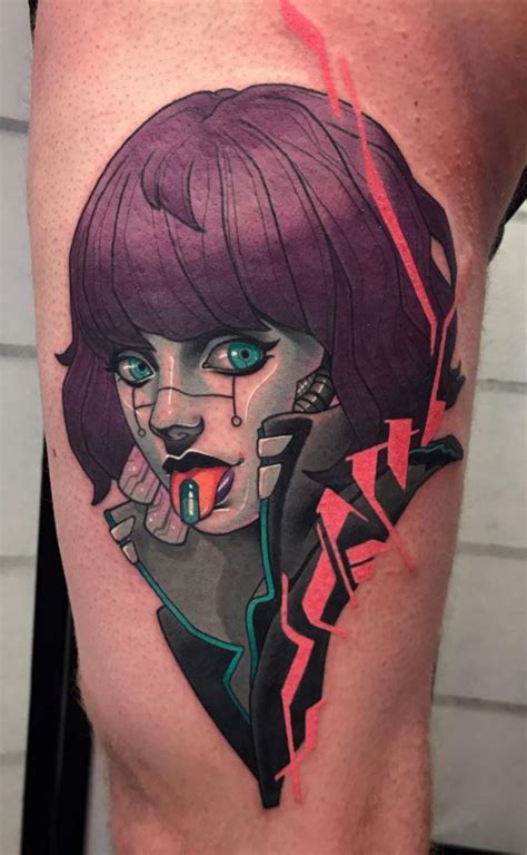 Cyberpunk Girl Tattoos Inkstylemag