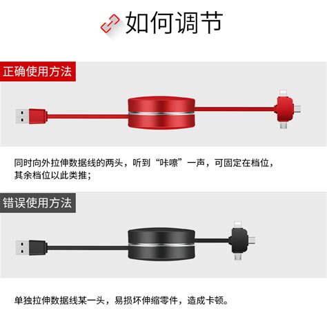 卡斐乐适用苹果三合一数据线一拖三手机伸缩充电线多功能5A快充 阿里巴巴