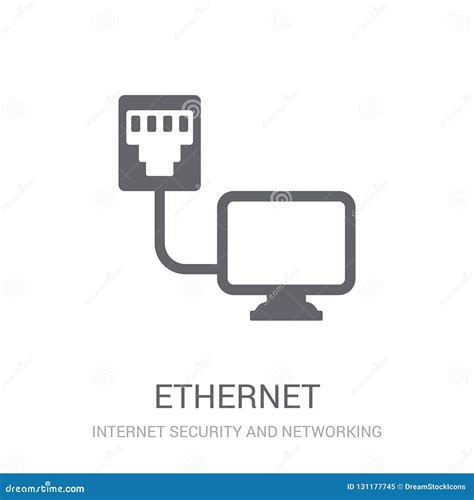 Ethernet Icon Vector From Devices Collection Thin Line Ethernet Outline Icon Vector