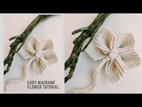 Easiest Macrame Flower Tutorial Macrame Fiore DIY Flower Tutorial Macrame Patterns