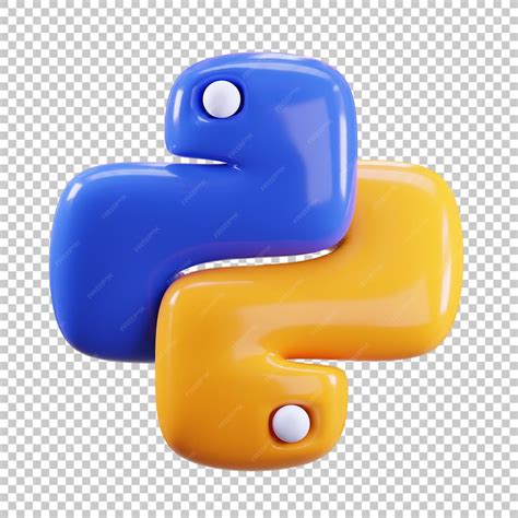 Premium Psd 3d Render Illustration Of Python Logo Isolated Premium Psd
