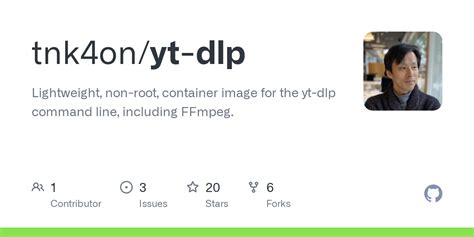 GitHub Tnk On Yt Dlp Lightweight Non Root Container Image For The