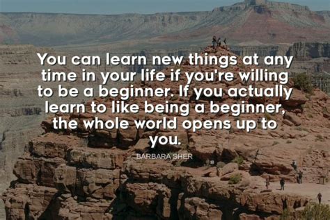 Barbara Sher Quote You Can Learn Inspiring Alley