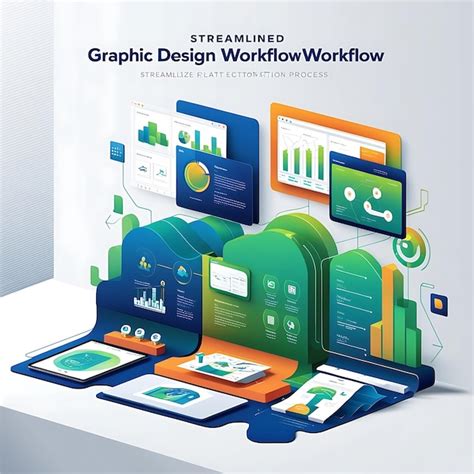 Professional Graphic Design Workflow Automation Platform Premium Ai Generated Image