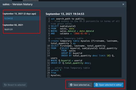 Simplify Your Data Analysis With Amazon Redshift Query Editor V2 Aws Big Data Blog