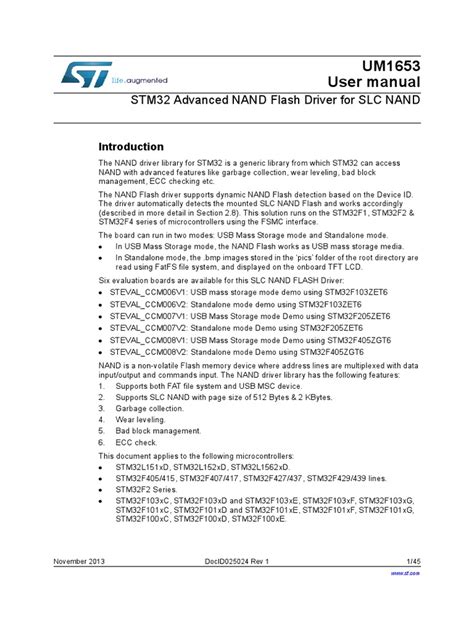 Dm00091013 Pdf Flash Memory Error Detection And Correction