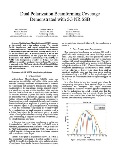 dual polarization beamforming coverage 5gnr pdf mimo antenna radio