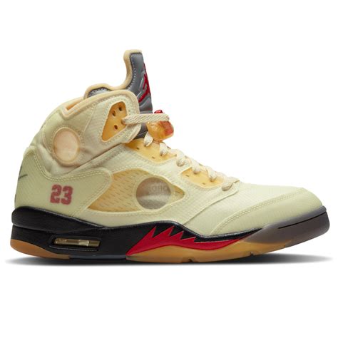 Air Jordan X Off White 5 Retro Sp Sailfire Red Feature