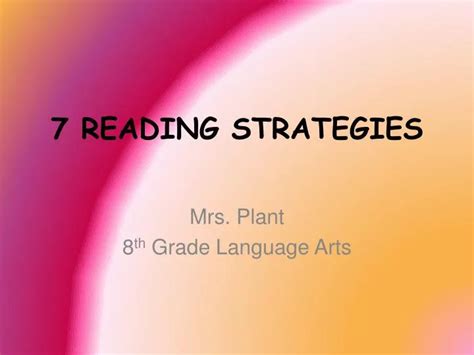 Ppt 7 Reading Strategies Powerpoint Presentation Free Download Id