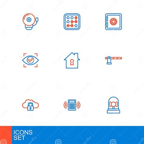 Set Line Ringing Alarm Bell Security Keypad Access Panel Cloud Computing Lock Parking Car