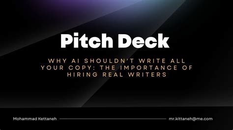 why ai shouldn t write all your copy the importance of hiring real writers