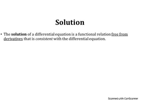 SOLUTION Differential Equation Solution Studypool