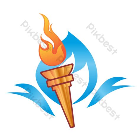 Torch Symbol On Cute Blue Ring Png Images Cdr Free Download Pikbest