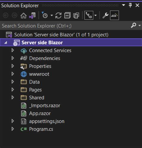 c in de frontend bouw een web app met blazor wiconic