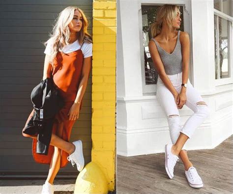 30 ลุคแฟชั่นผู้หญิงชิคๆ ที่เข้ากันกับรองเท้าผ้าใบสีขาว Ladyissue เว็บรีวิวเครื่องสำอาง ชุมชน