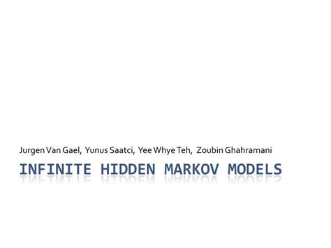 Pdf Infinite Hidden Markov Models Dokumentips