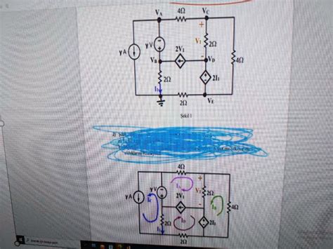 solved text y 4 solving the circuit in figure 1 with the node