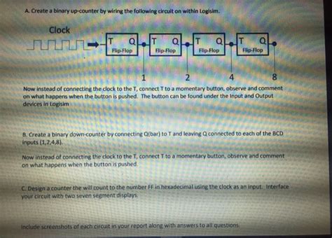 A Create A Binary Up Counter By Wiring The Following