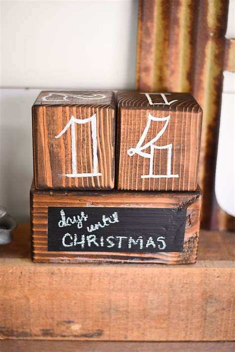 Diy Christmas Countdown Blocks Our Handcrafted Life