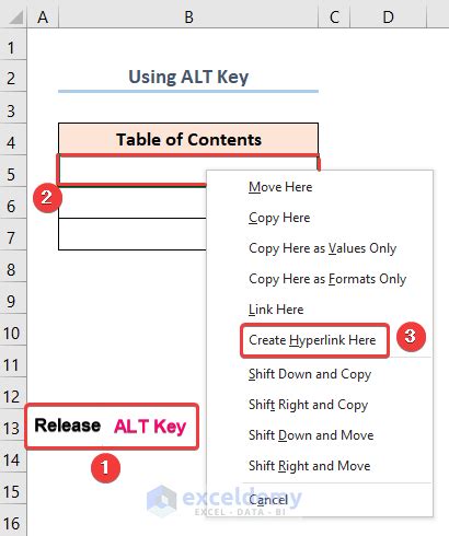 How To Create Table Of Contents Automatically In Excel 4 Creative Methods