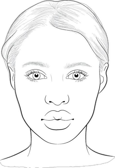 Realistic Makeup Face Chart Arabella Make Up Artist Practice Sheets