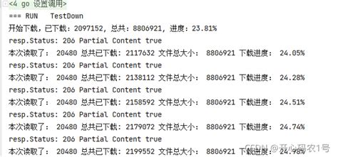 golang：实现断点续传（单线程下载文件） breakpoint continuation csdn博客