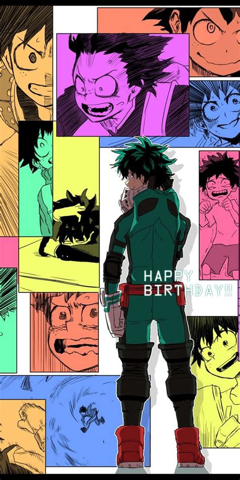 Обои на рабочий стол Изуку Мидория Моя Геройская Академия Аниме 385024 для ПК