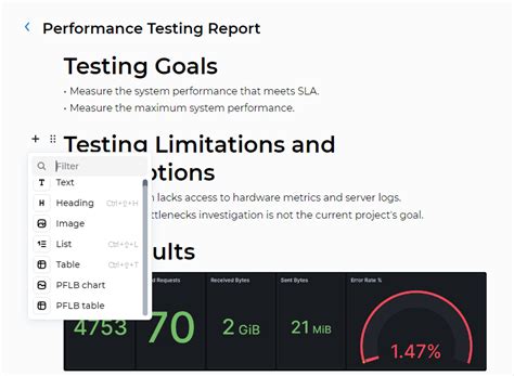 Pflb Platform Release 1 07 Creating Test Reports In Pflb Pflb