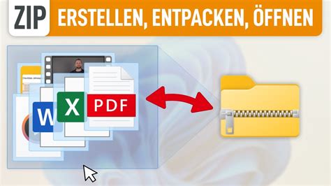 📂 So Nutzt Du Zip Dateien Richtig Erstellen Entpacken And öffnen Youtube