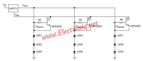 LM317 Constant Current Source Circuit For Led Driver