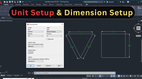 Autocad Unit Setup I Dimension Setup Bangla Elius Cad Cam Youtube