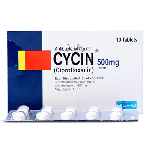 Cycin Tab 500mg 10s Pillbox