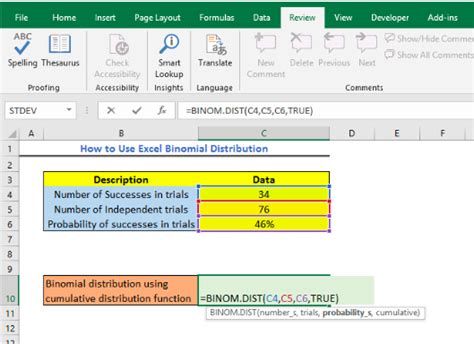 How To Use Excel Binomial Distribution Excelchat Excelchat
