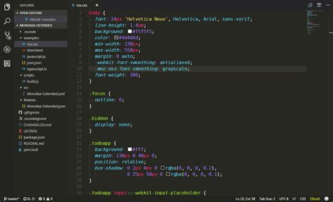 Github Superpaintman Vscode Monokai Extended Extends Monokai Theme Port Of The Monokai