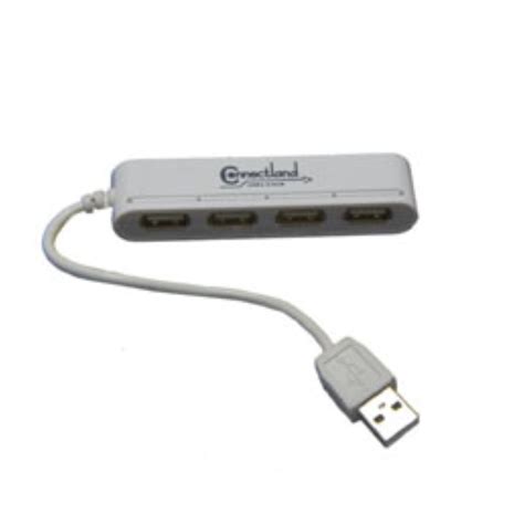 Connectland USB 2 0 4 Port Mini Hub High Speed For Charging And Data Transfer Walmart Com