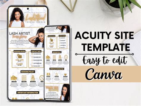 Acuity Scheduling Template Acuity Booking Site DIY Acuity Etsy