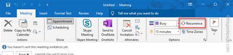 How To Create A Recurring Meeting In Ms Outlook