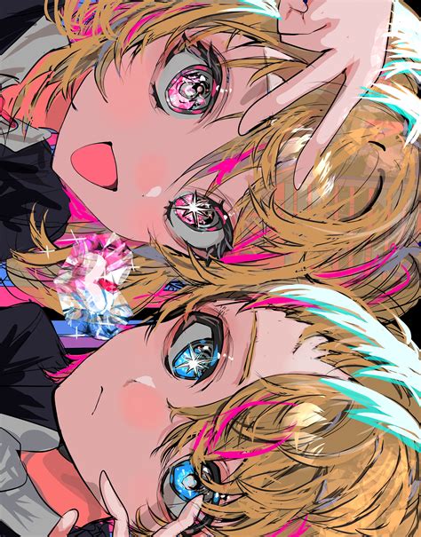 Hoshino Ruby And Hoshino Aquamarine Oshi No Ko Drawn By Momaemac