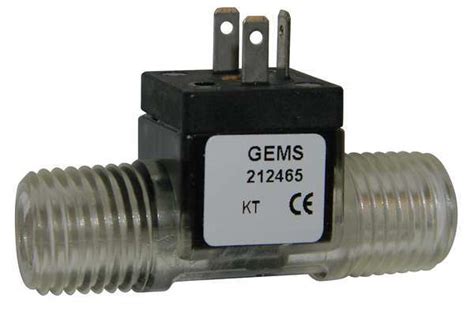 Gems Sensors Flow Rate Sensor Turbine 65 GPM Max 19H256 Zoro