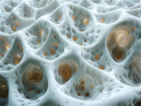 Abstract 3d Render Of A Cellular Structure Premium Ai Generated Image Abstract 3d Render Of A Cellular Structure Premium Ai Generated Image