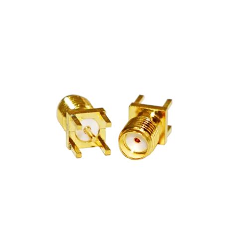 Sma Female Straight Pcb Mount Gold Plated Connector
